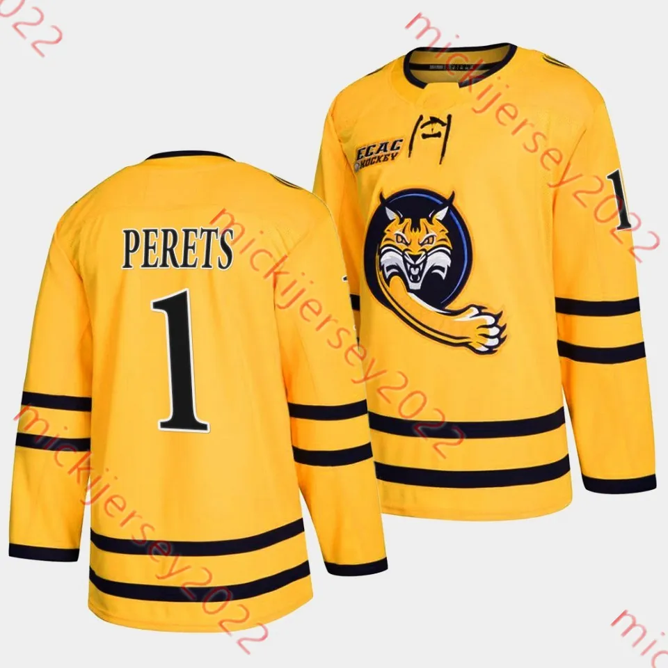 Quinnipiac Bobcats Hockey 2023 Champions Jersey Cooper Moore Davis ...