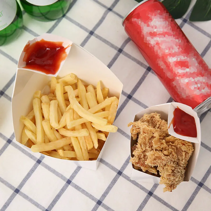 Portable Snack Containers: Paperboard Fry Boxes For Snacks, Chips, And ...