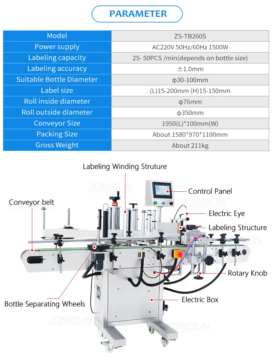 Wholesale ZONESUN Industrial Equipment Label Applicator Automatic ...