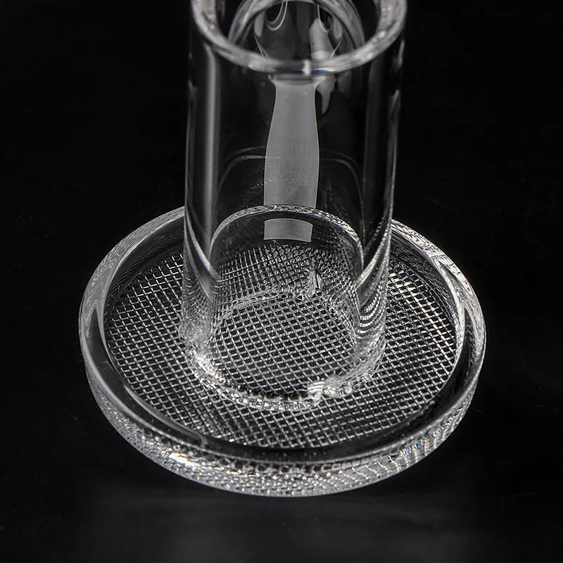 Metal Dab Rig Quartz Nail: Beveled Edge Control Tower With Grid Bottom ...
