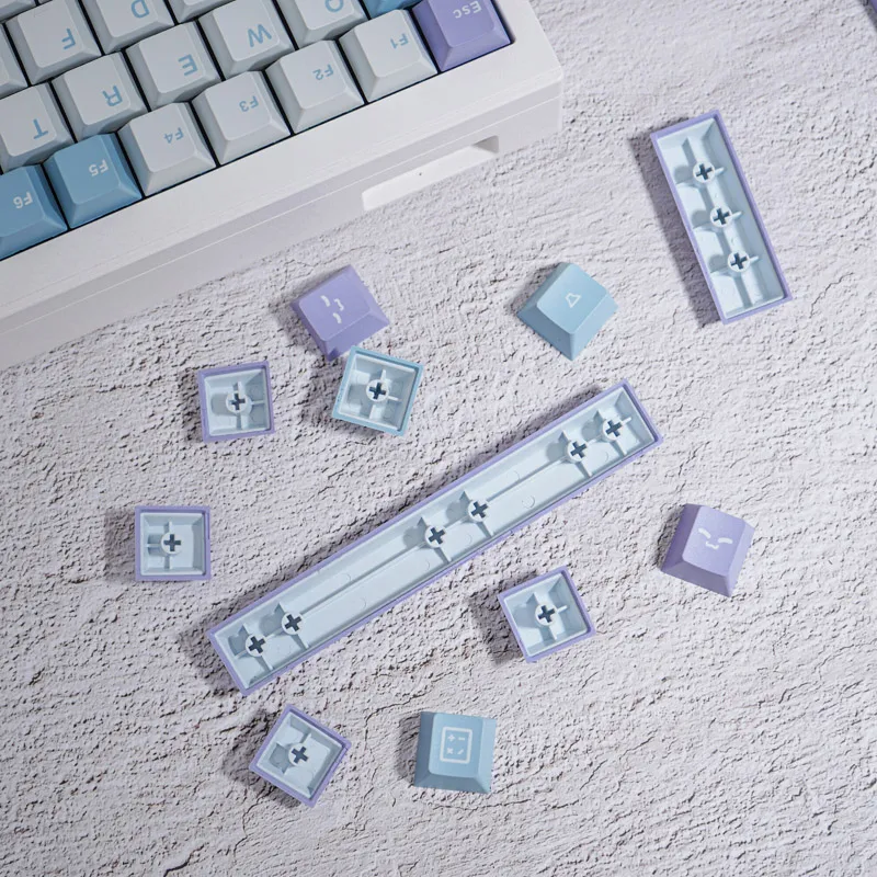 GMK WAVEZ Double Shot PBT KeyCaps 173 Clave Gruesa Perfil De Cereza ...