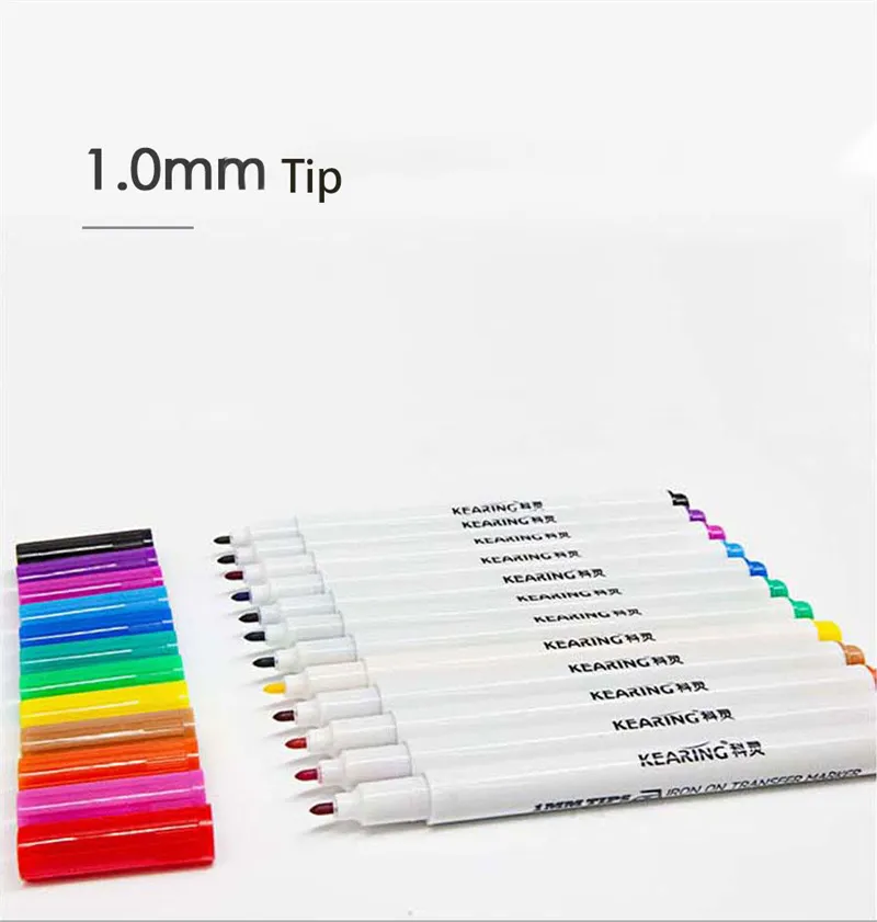 Markers For Clothes Iron On Fabric Transfer Pens: Heat Activated Ink ...