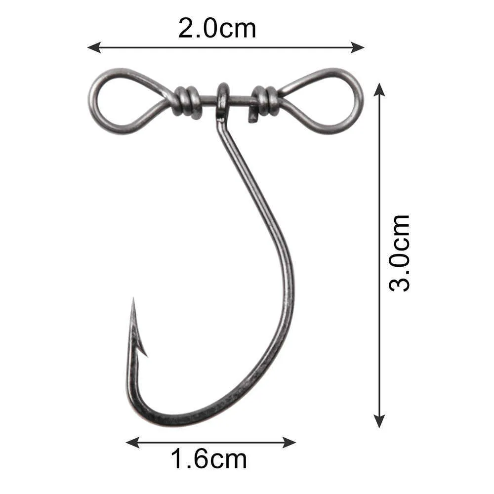 Fishing Hooks Drop Shot Rig Fishing Hooks Carolina Down Shot Bass Jig ...