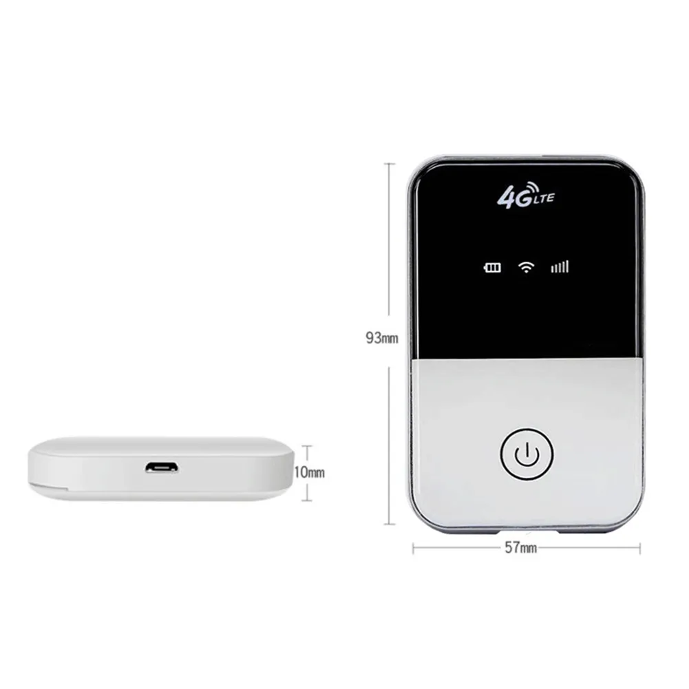 Unlocked 4G LTE Pocket WiFi Router With Sim Card Slot For Car Mobile ...