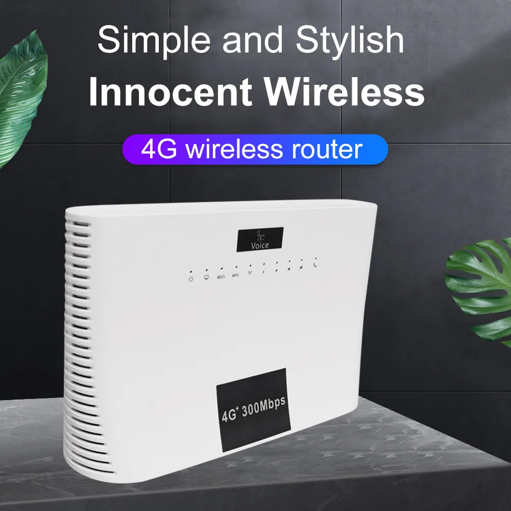 High Speed 4G LTE CAT4 Sim Wifi Router With SIM Card Slot 300Mbps EU/US ...