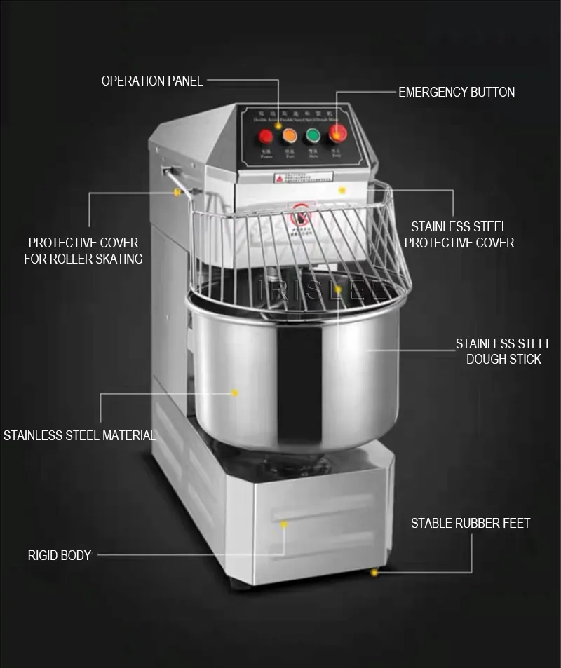 Commercial Bread & Pizza Dough Mixer Electric Dough Maker Machine For ...