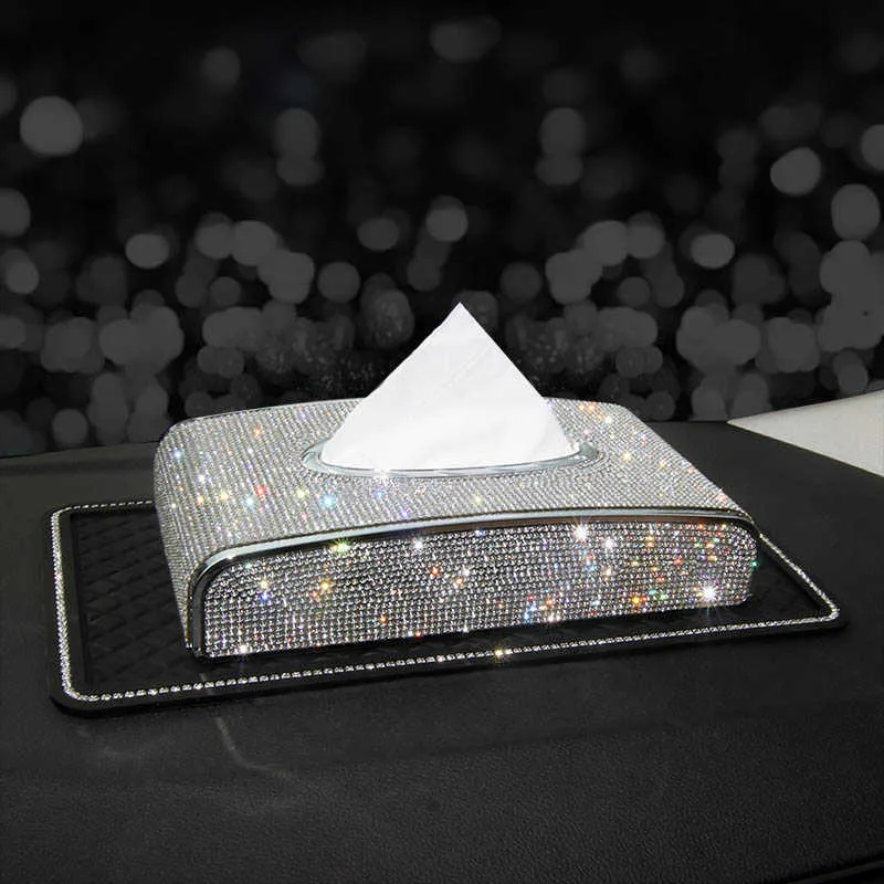 DHgate.com:Diamond Tissue Box Holder Trim for Car, Crystal Paper Towel ...