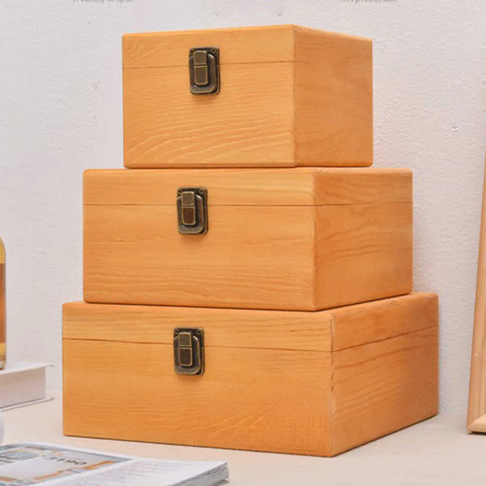 P230324 Wooden Storage Boxes With Lid ... From Misihan08, $11.48 ...