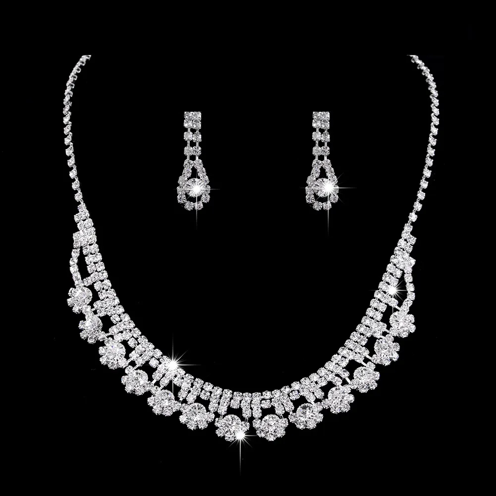 DHgate.com:Bridal Necklace Earring Set - Exquisite Zircon Water Drop ...