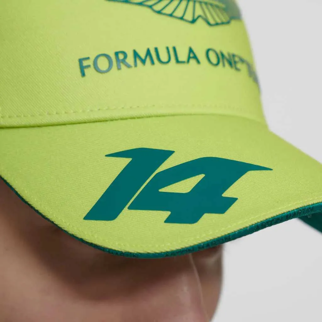 2023 Aston Martin F1 Racing Team Dragonso Lime Green Baseball Cap With ...