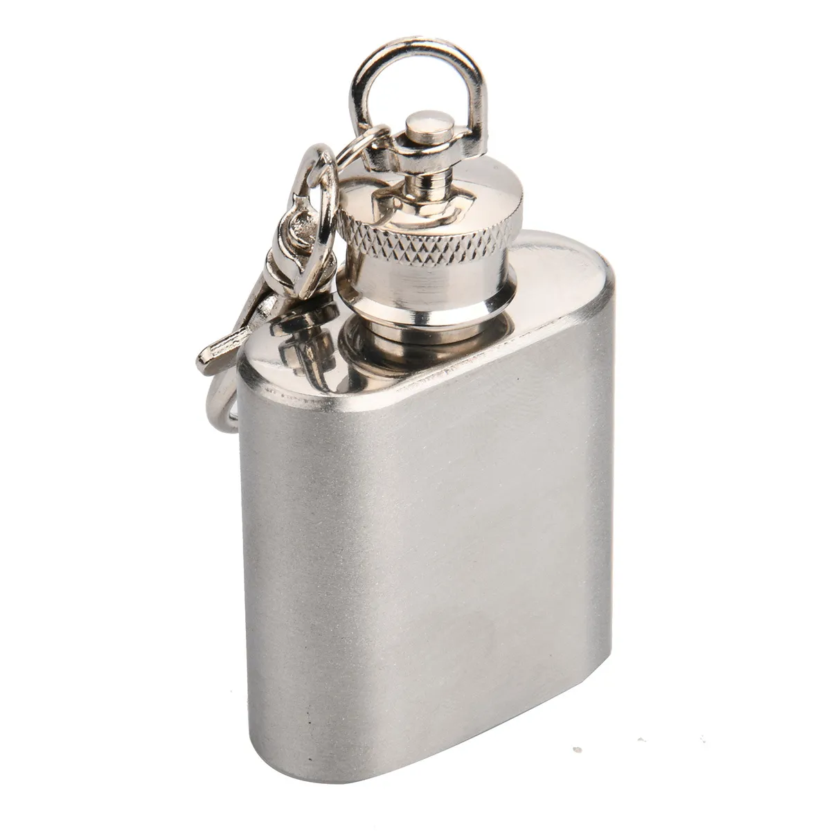 Hip Flask Stainless Steel 1oz Mini Alcohol Flask With Keychain Portable ...
