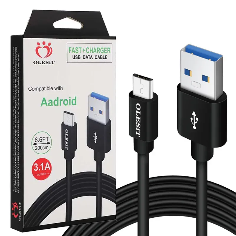 Olesit 3.1A Fast Charger Cable: 2M/6.6ft & 3M/9.8ft... From Topshenzhen ...