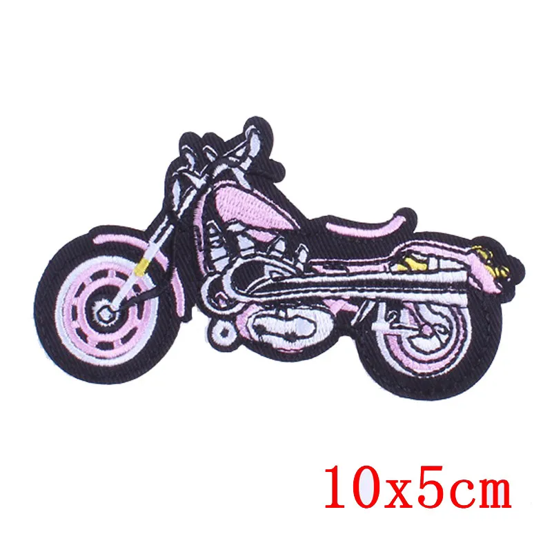 Cool Motorcycle Embroidered Iron Patches - Premium Quality DIY Applique ...