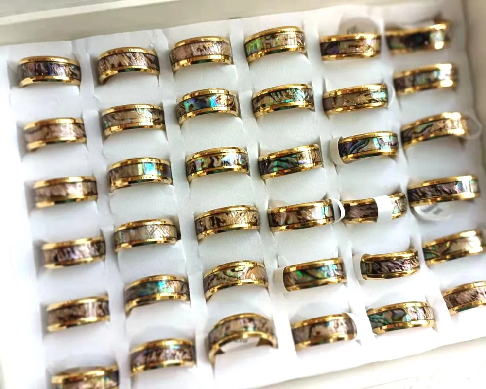 Stainless Steel Rings For Men And Women Shell Design Finger Rings ...
