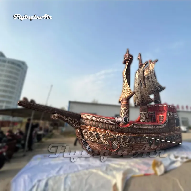 Giant Inflatable Pirate Ship Large Airblown Boat Model For Carnival ...