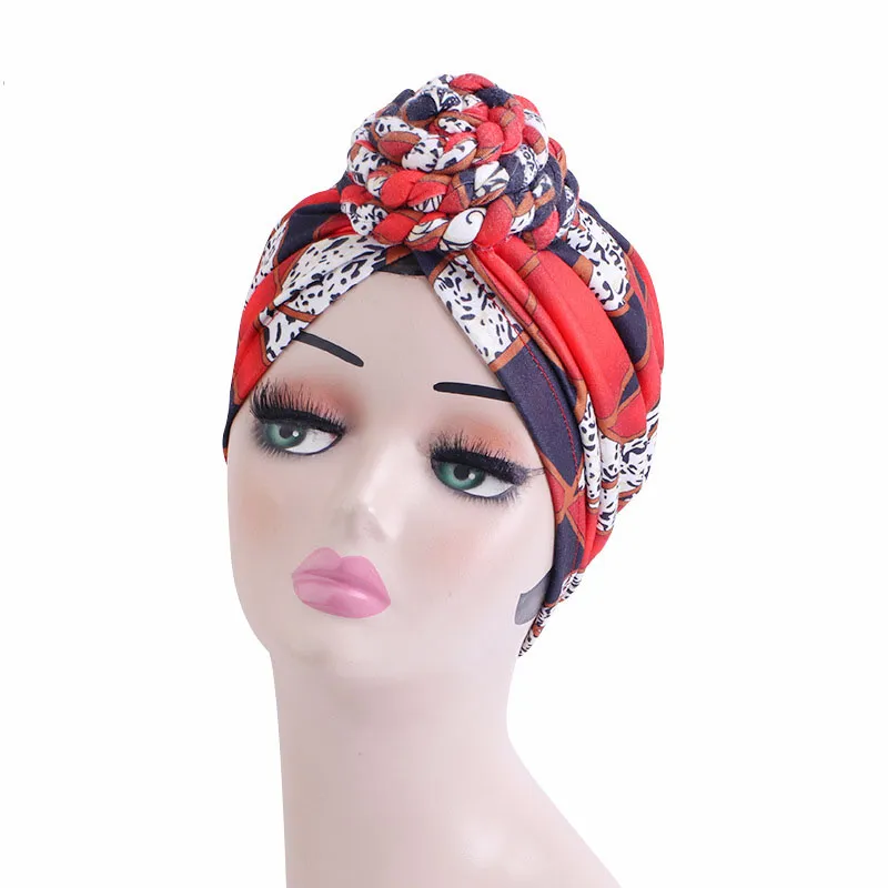 Hijab Caps Women's Braided Top Knot Turban, Muslim Female Outfit Head ...