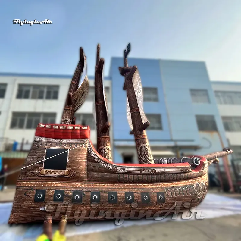 Giant Inflatable Pirate Ship Large Airblown Boat Model For Carnival ...