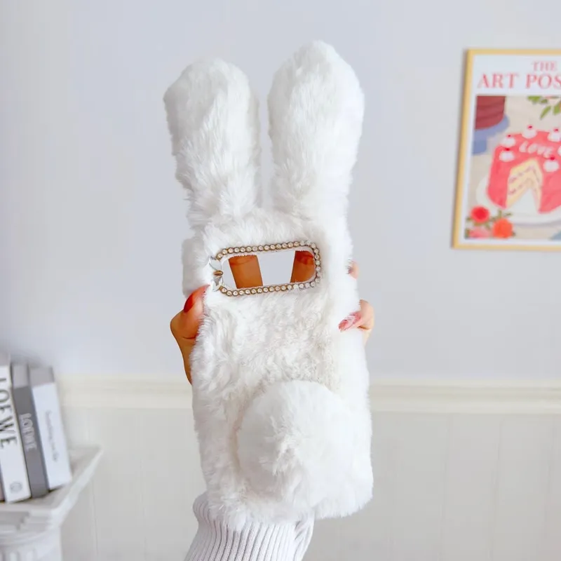 3D Rabbit Hawine Hawine Plush Factions لـ Google Pixel 9 8 8 Pro 7a 6a ...