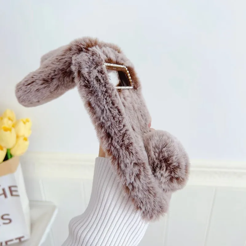 3D Rabbit Hawine Hawine Plush Factions لـ Google Pixel 9 8 8 Pro 7a 6a ...