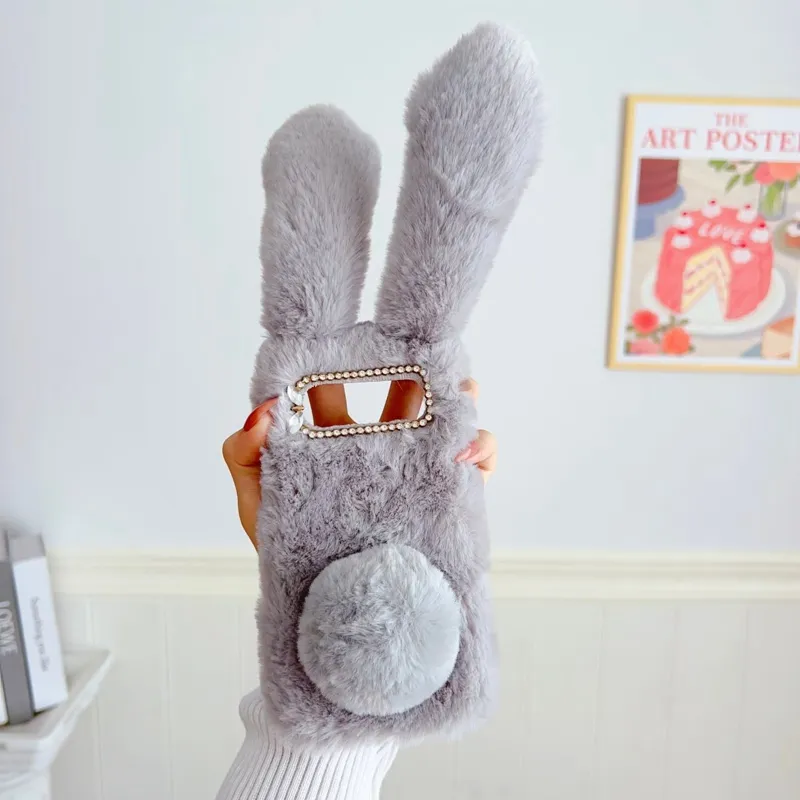 3D Rabbit Hawine Hawine Plush Factions لـ Google Pixel 9 8 8 Pro 7a 6a ...