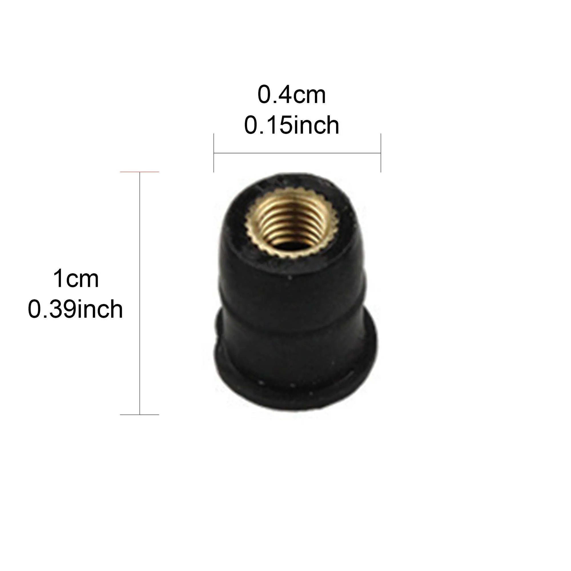 Motorcycle Fairings Universal M4 M5 M6 Rubber Well Nuts, Windscreen ...