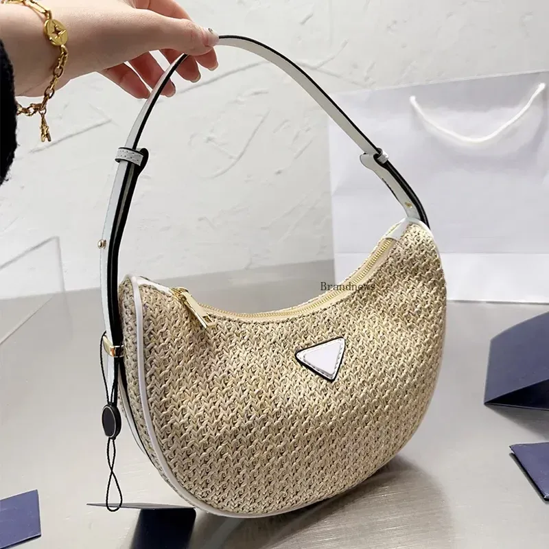 2024 Сплетенная Сумка Подмышки Соломенная Сумочка Lafite Трава С ...