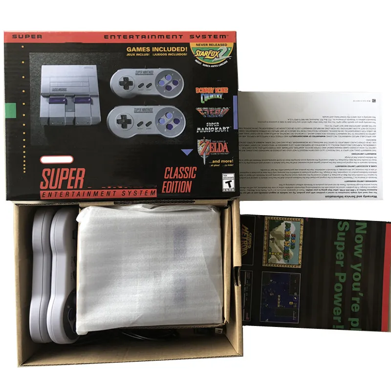 Super Retro HD TV Game Console Handheld NES System With 21 Built In ...