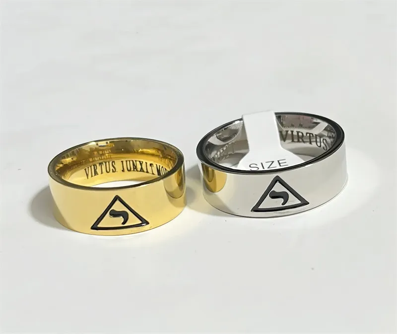 Scottish Rite Rings Silver Color Stainless Steel 33rd Degree Scottish