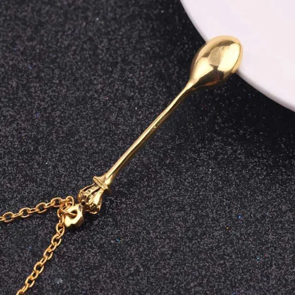 2024 Snuff Snorter Sniffer Polver Groon Collana Porta Scoop Scoop Scoop ...