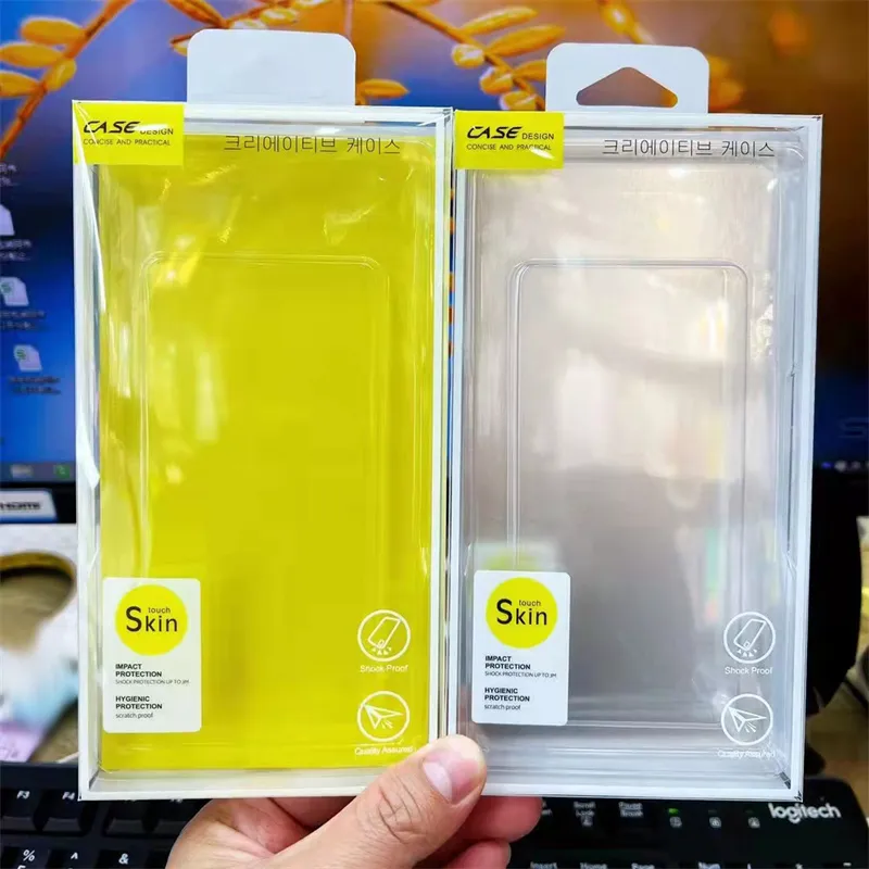 Clear PVC Retail Packaging Box - Universal Phone Case Cover Packaging ...