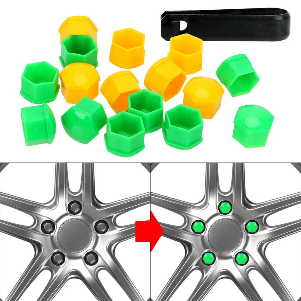 DHgate.com:Silicone Car Wheel Nut Caps - 5Pcs 17/19/21mm Hexagonal ...