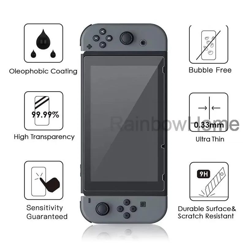 High Clear Tempered Glass Screen Protector For Nintendo Switch Lite ...