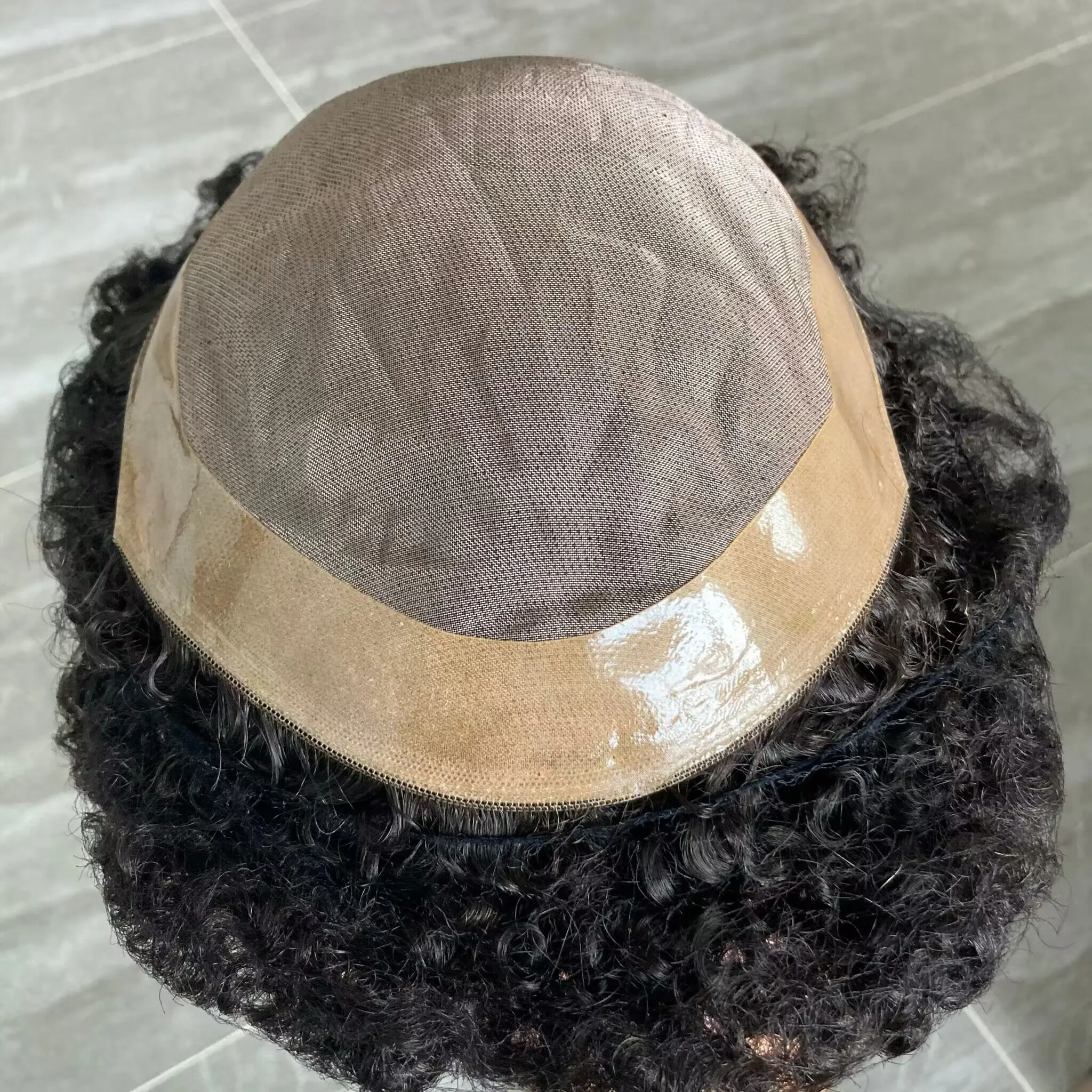 10mm Afro Wave Mono Men Toupees Durable Natural... From ...