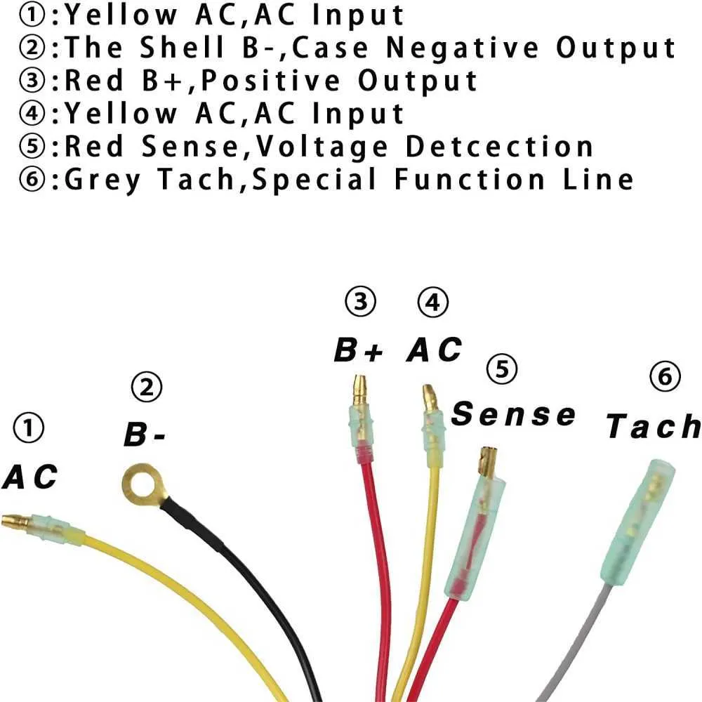 Portable 6 Wire Rectifier Voltage Regulator For Mercury Mariner ...