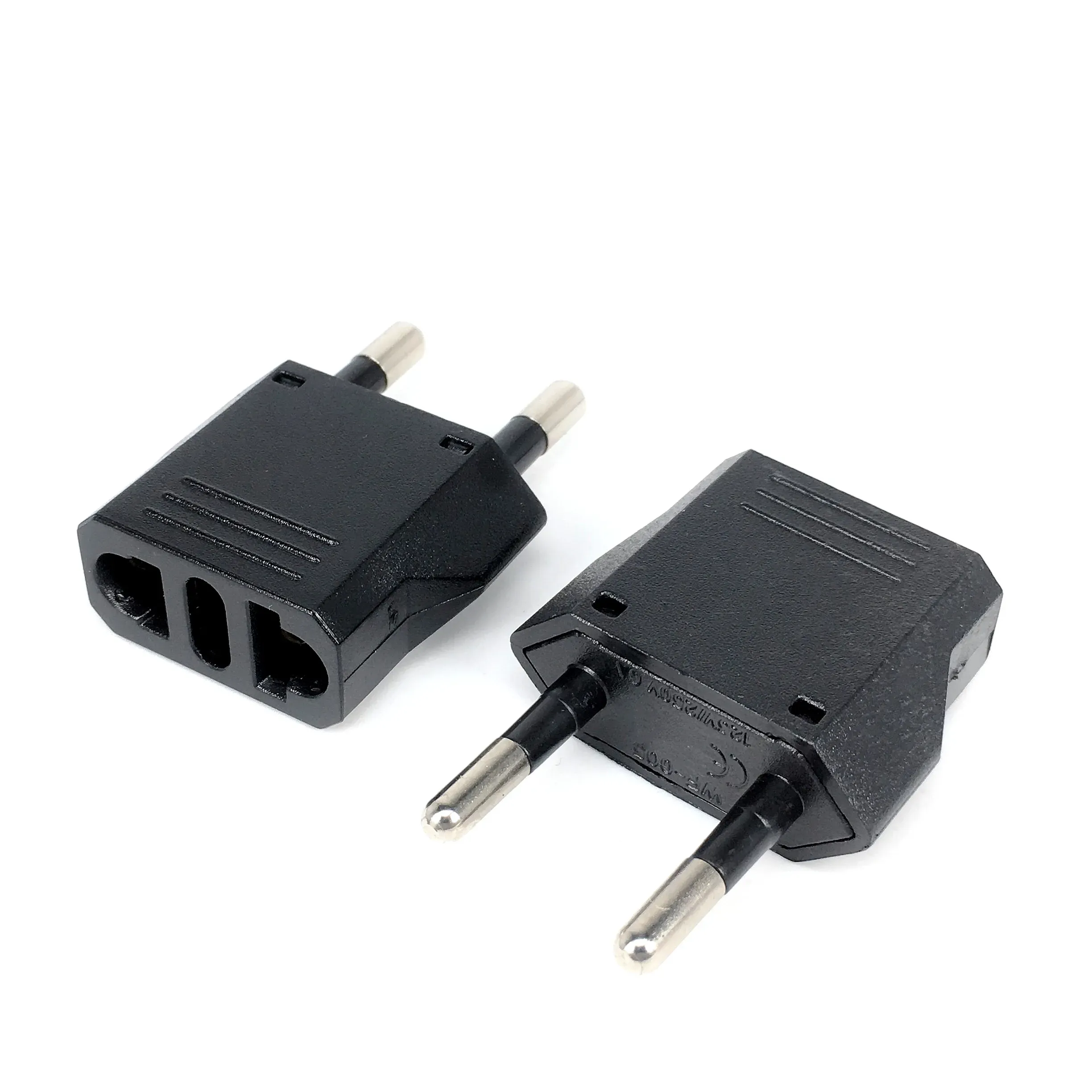 Universal European AC Plug Travel Adapter: EU To USA & USA To Europe ...