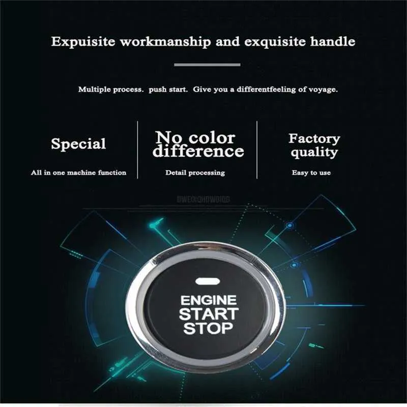 Vehicle Keyless Entry System With Car Start Stop Buttons And Central ...