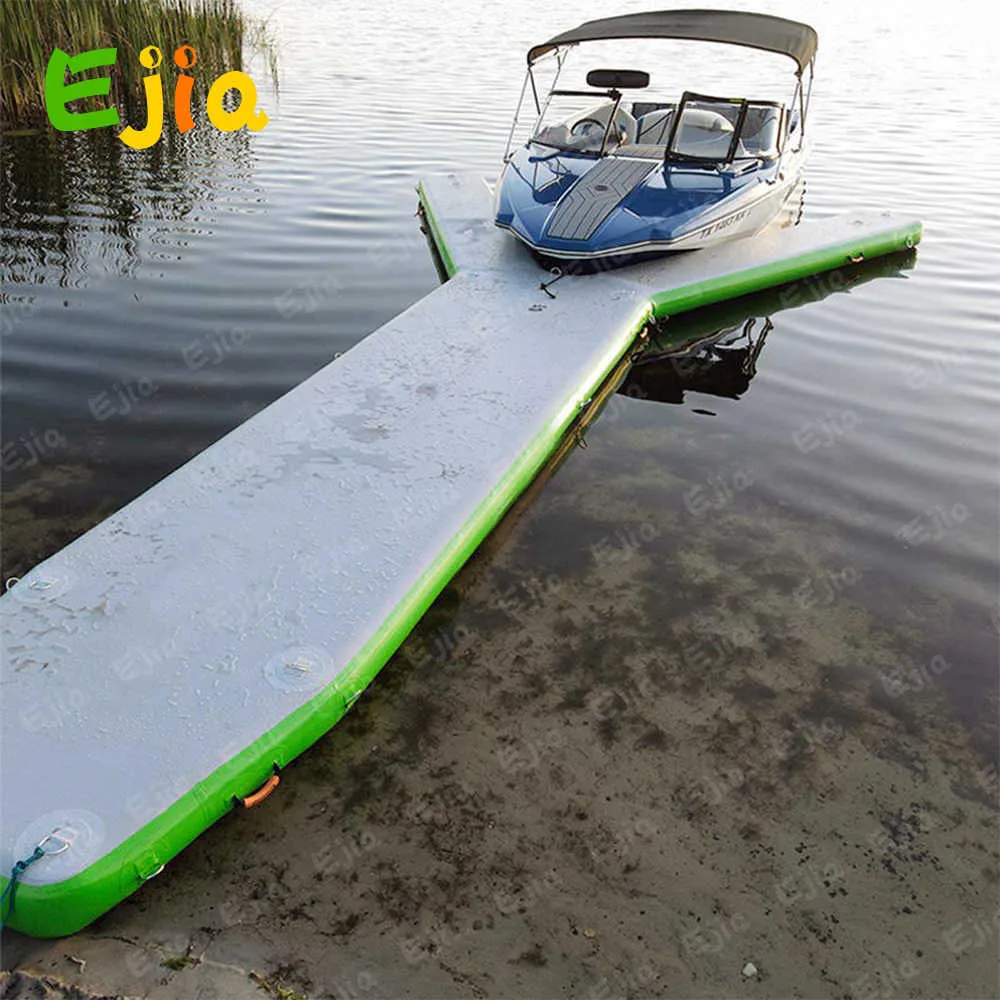 Heavy Duty Drop Stitch Inflatable Lake Water Floating Pontoon Yacht ...