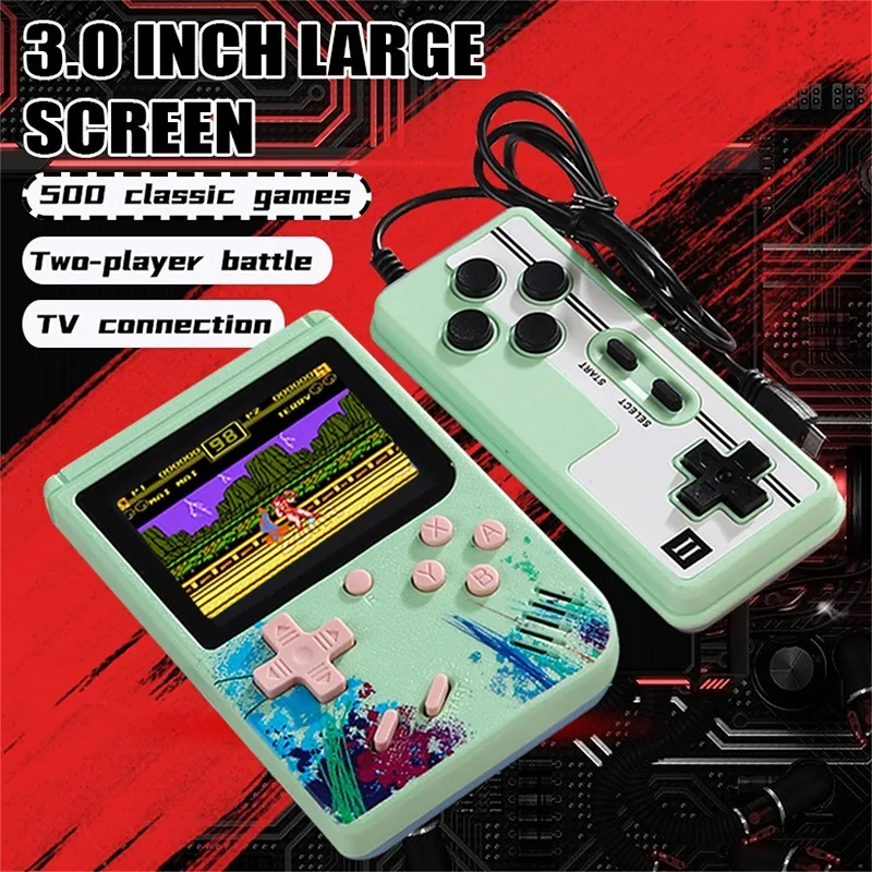 Portable Built In 500 In 1 Retro Video Game Console G50 Mini Handheld ...