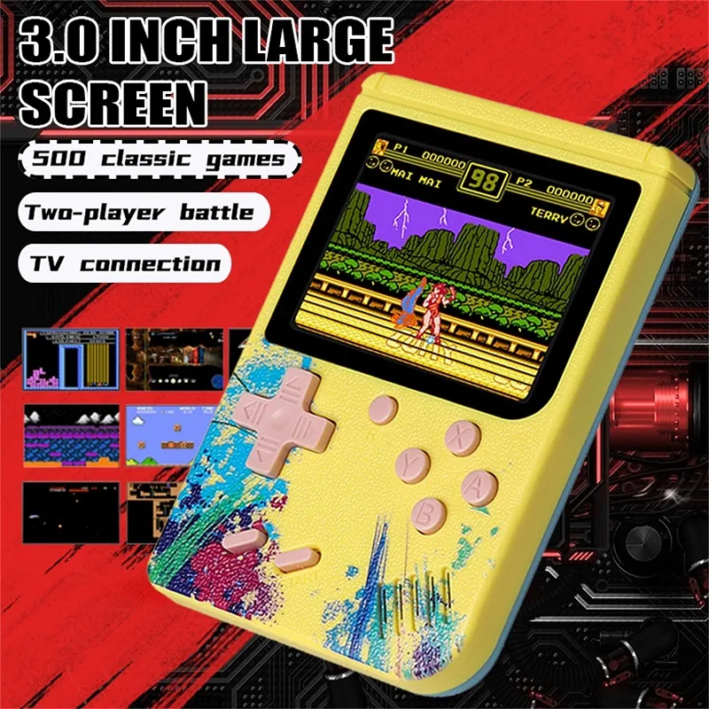 Portable Built In 500 In 1 Retro Video Game Console G50 Mini Handheld ...