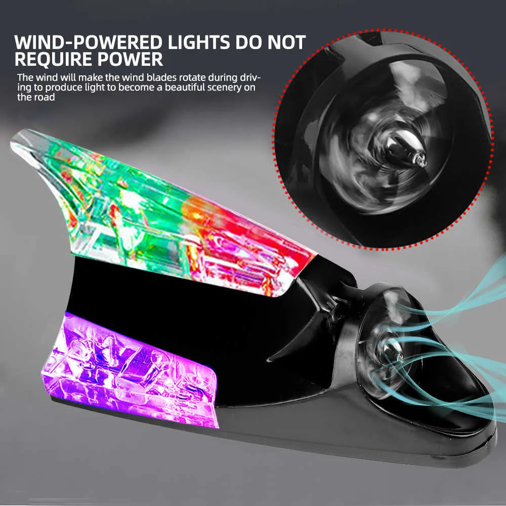 Universal Shark Fin LED anti collision warning light for Cars - Wind ...