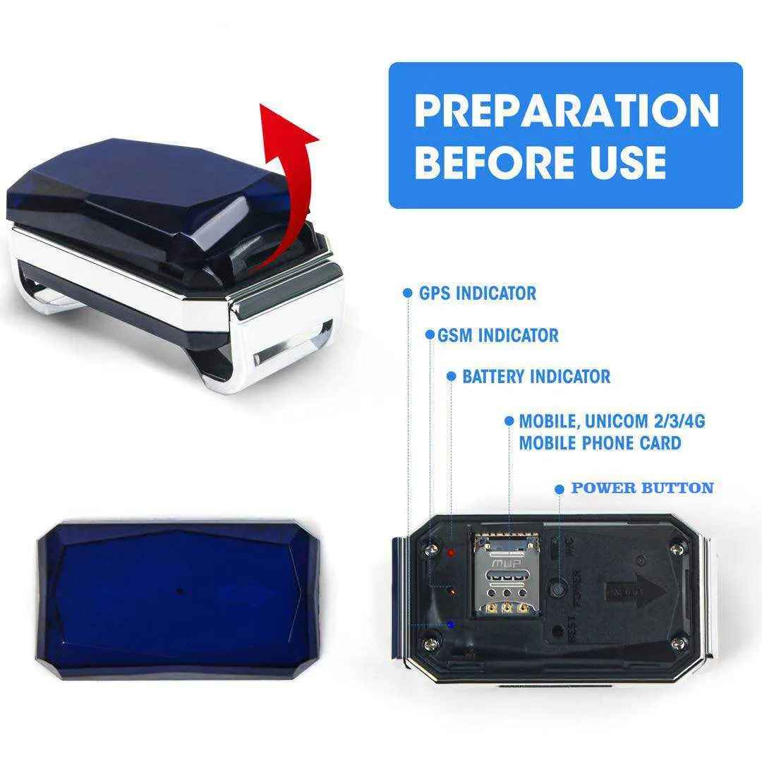 Waterproof GPS Tracker For Pets, G12P Mini Pet Collar With IP67 Waterproof, GSM AGPS Wifi LBS ...