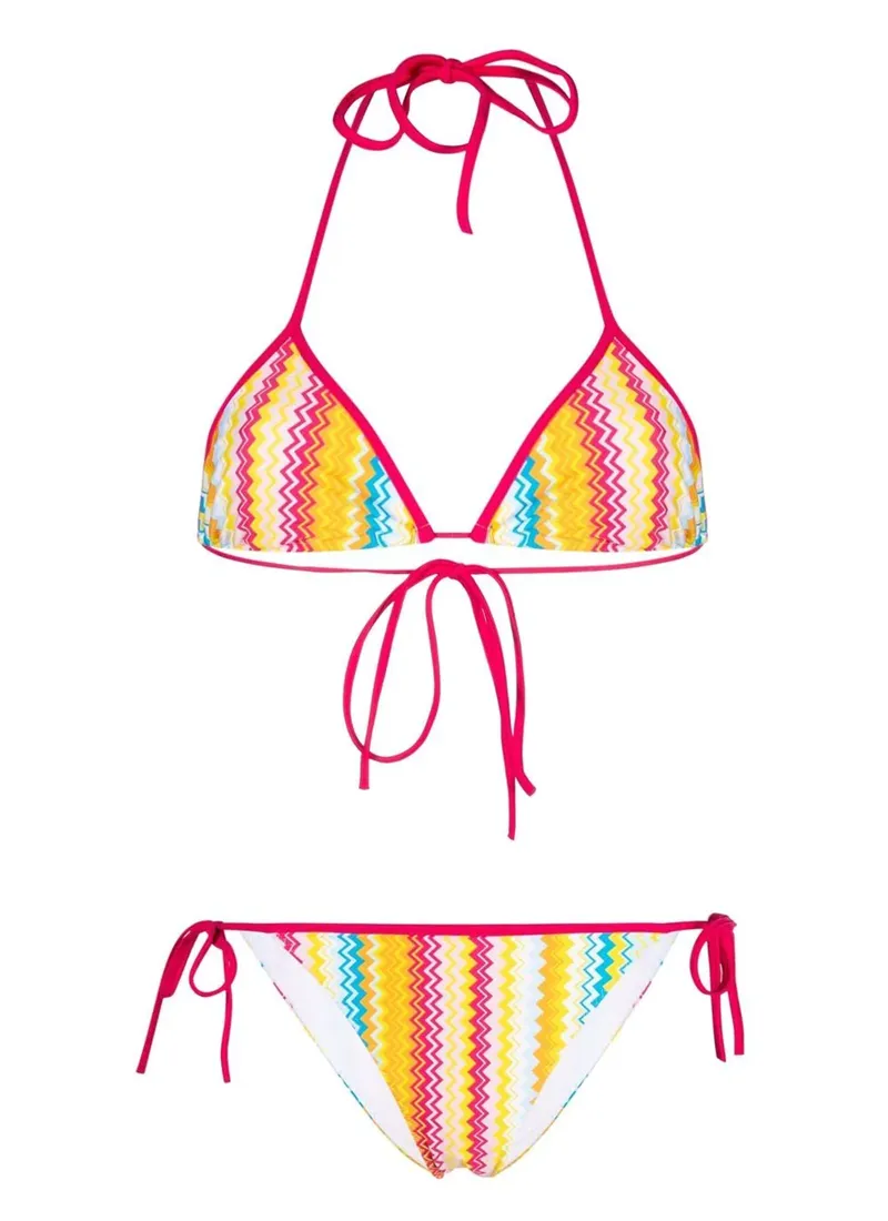 Gradient Swimwear Women Coloured Swimsuits Bikini Set Fashion Bathing ...