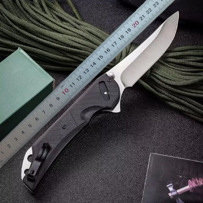 DHgate.com:C5401 Large Flipper Folding Knife, D2 Satin Drop Point Blade ...
