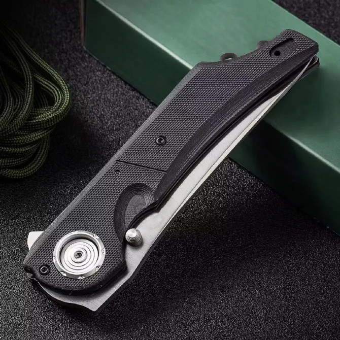 DHgate.com:C5401 Large Flipper Folding Knife, D2 Satin Drop Point Blade ...