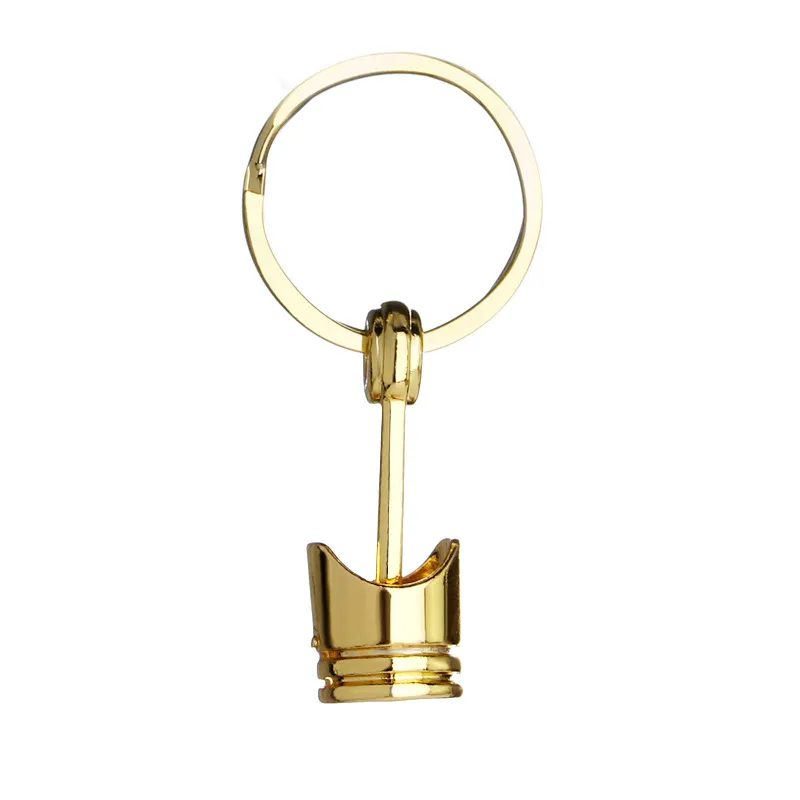 Personalized Car Piston Keychain - Engraved Metal Keyring for Men ...