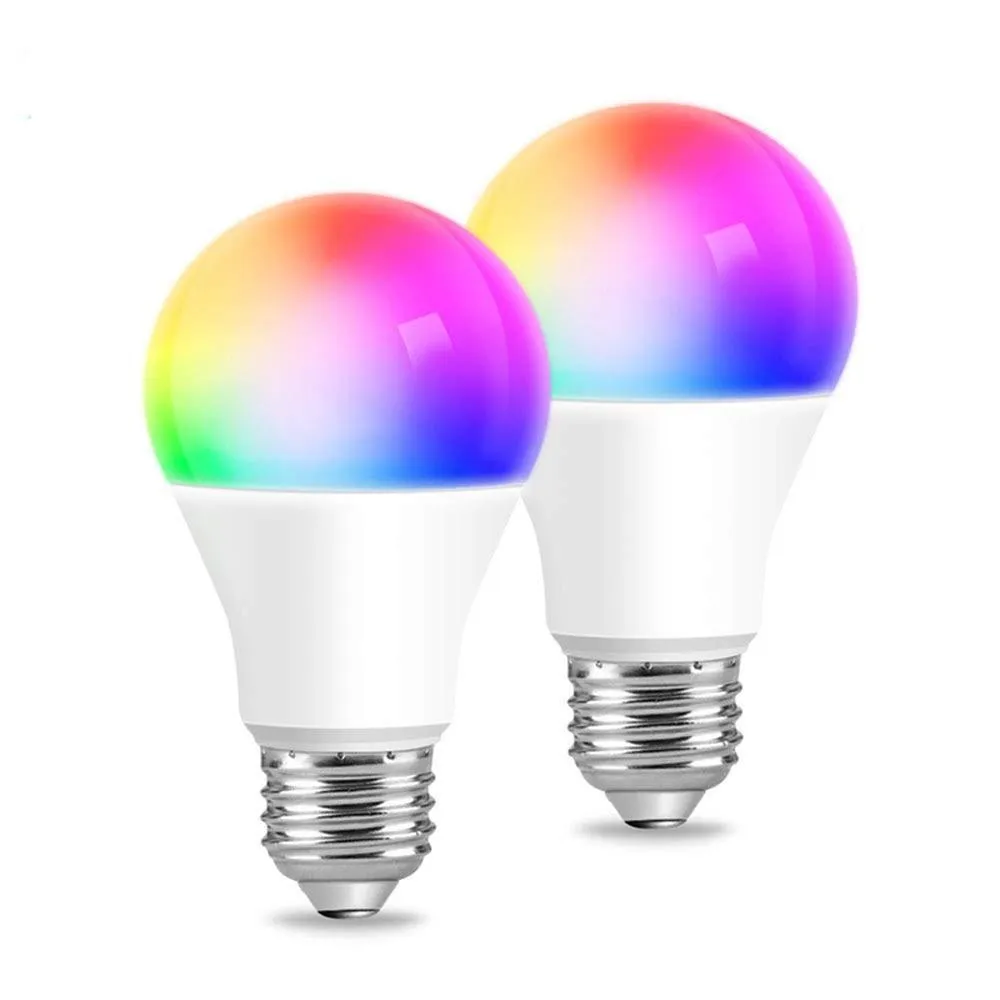 LED Ampoule Ruban Smart Bulb E27 7W RGB WiFi Wireless Color Changing ...