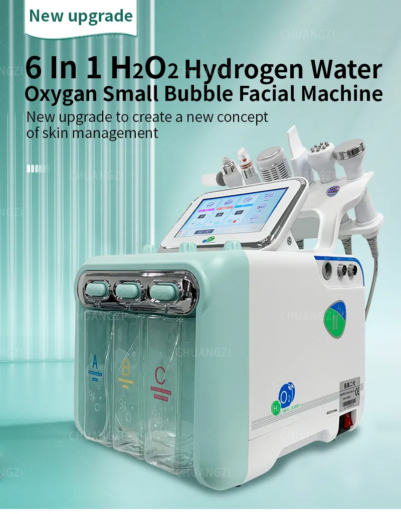 H2O2 Facial Cleaning Machine - Oxygen Bubble Skin Rejuvenation, Aqua ...
