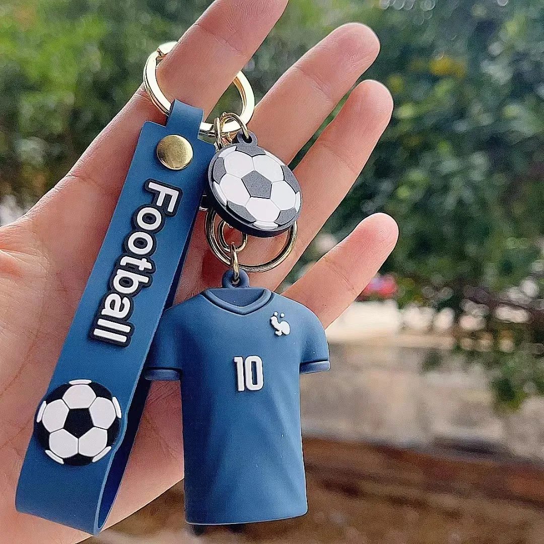 Soccer Star Player Keychain - Mini Football Jersey Doll, Vehicle Toy ...