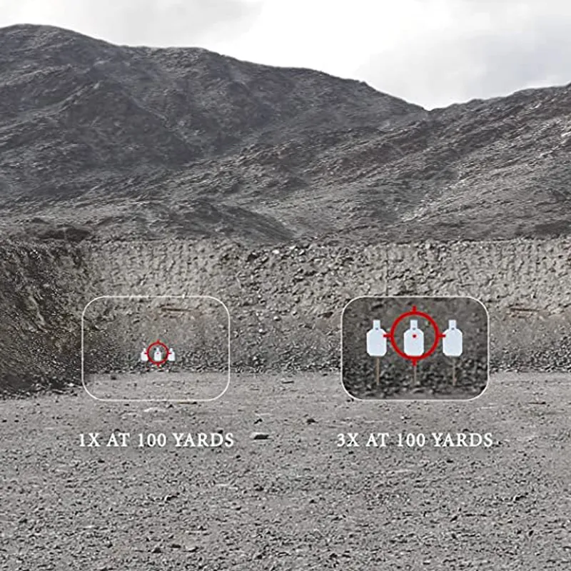 Tactical G33.STS 3X Magnifier Scope, Quick Release Mount, Fits All HWS ...