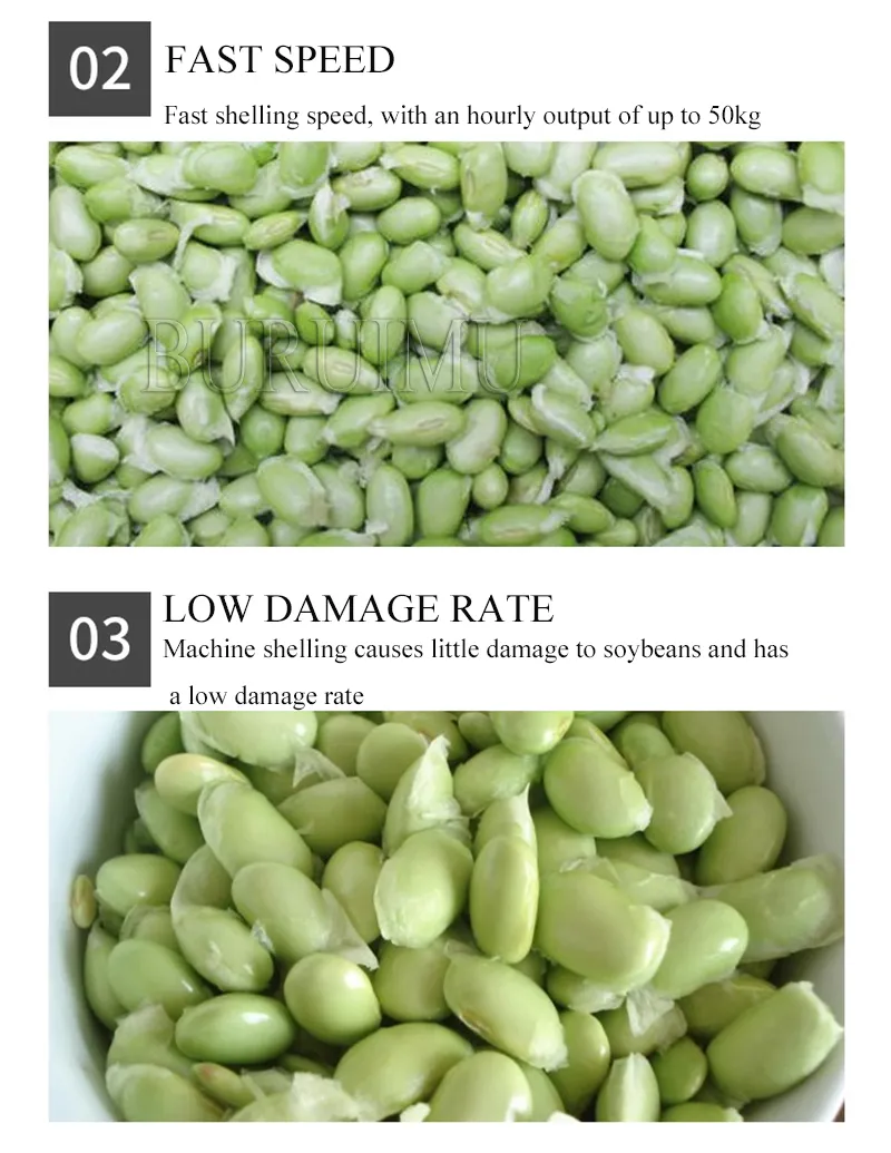 LEWIAO 2024 Electric Pea Sheller, Edamame Peeling Machine, Automatic ...